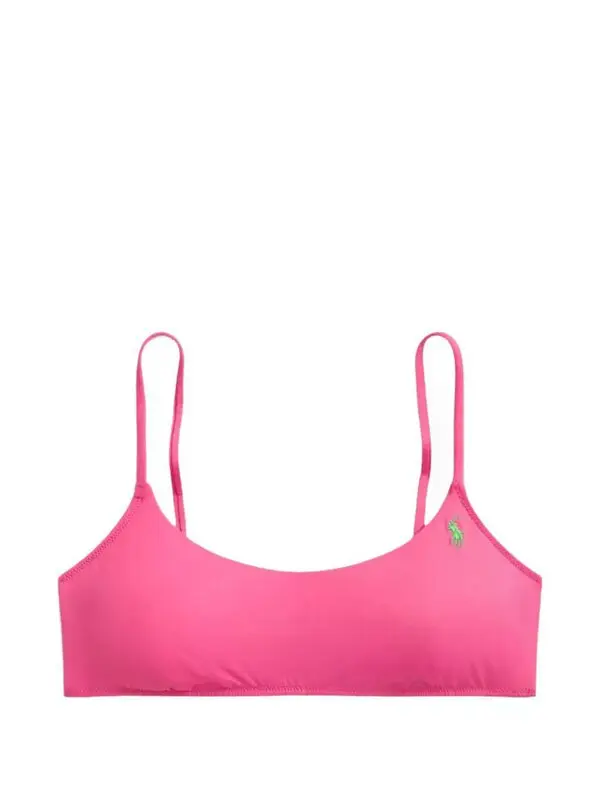 Polo Ralph Lauren Embroidered Bikini Top - Pink