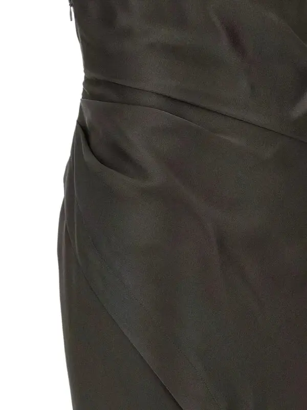 Victoria Beckham Kyra Draped Ruffle Dress