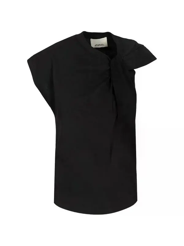 Isabel Marant Étoile Nayda Twist-detail T-shirt - Black