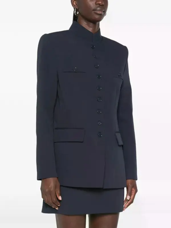 VICOLO Mandarin Collar Button-up Jacket