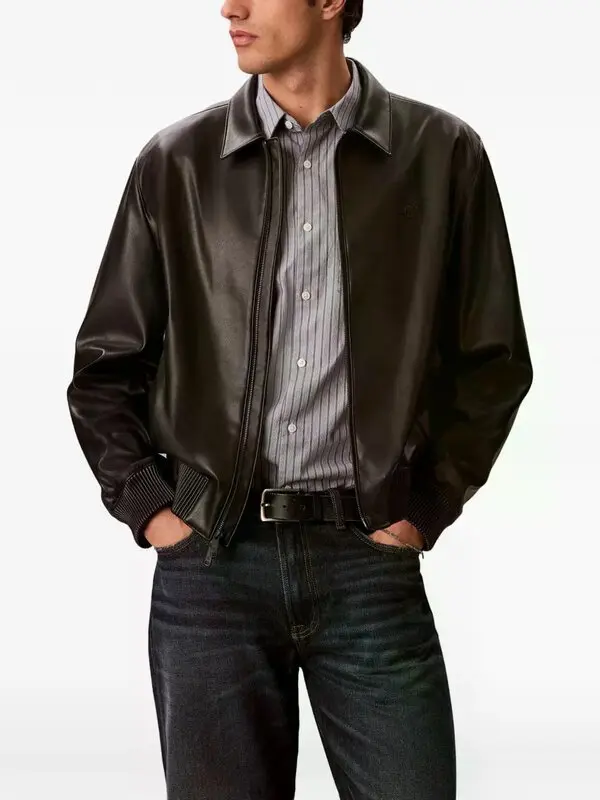 Calvin Klein Embroidered Logo Jacket - Black