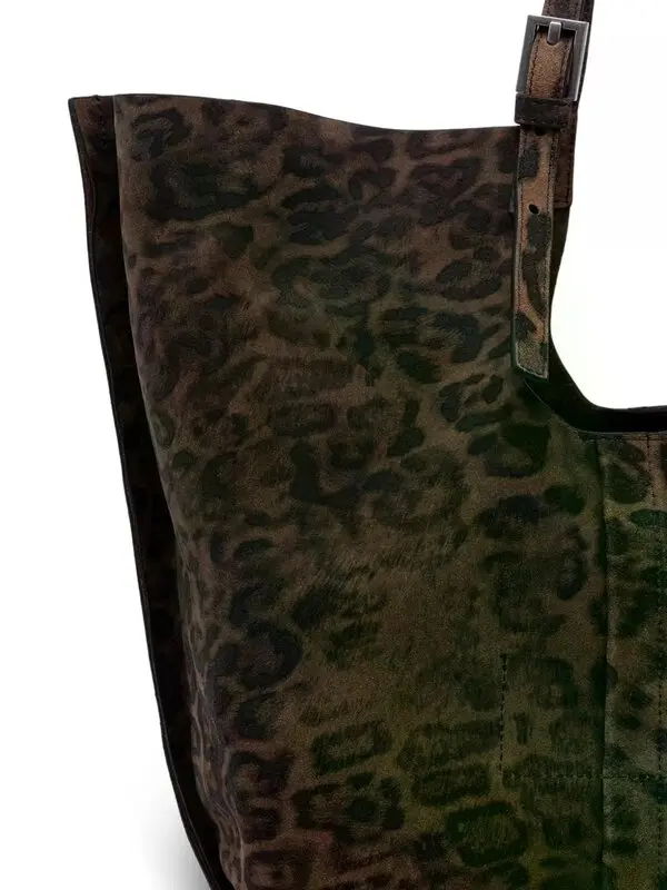 ALLSAINTS Leopard-print Suede Tote Bag