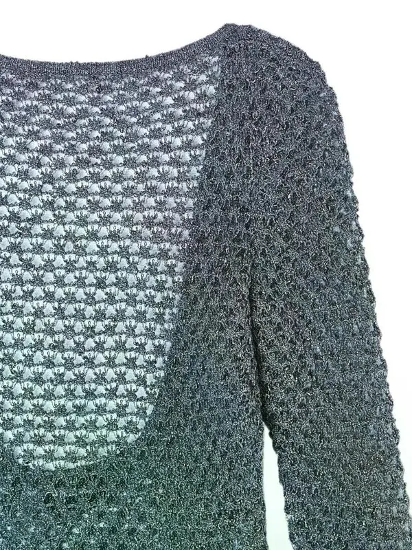 Giorgio Armani Open-knit Scoop-back Sweater