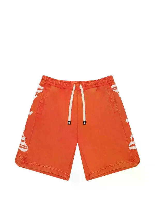 GODSPEED Courtside Logo-print Jersey Shorts - Orange