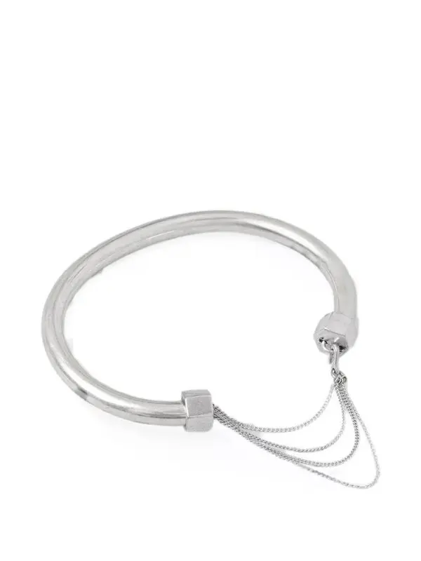 ALLSAINTS Hex-nut Draped Chain Bracelet - Silver