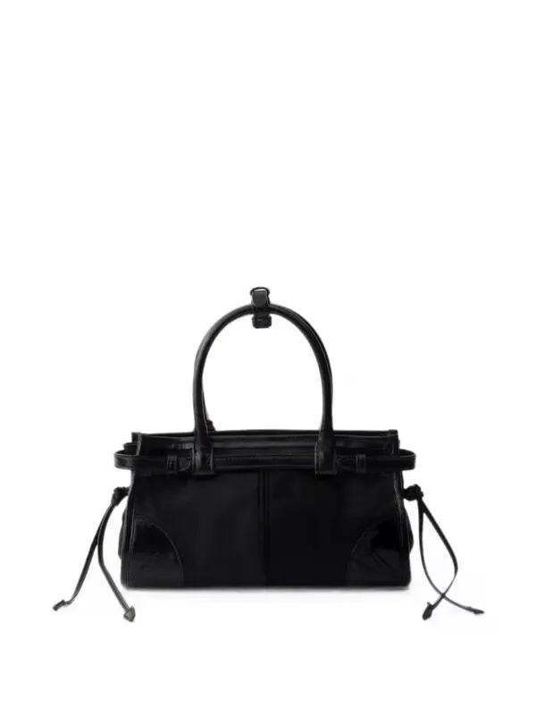 Prada Bonnie Small Re-nylon And Leather Handbag