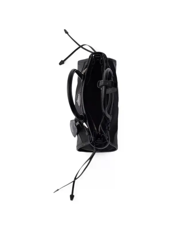 Prada Bonnie Small Re-nylon And Leather Handbag