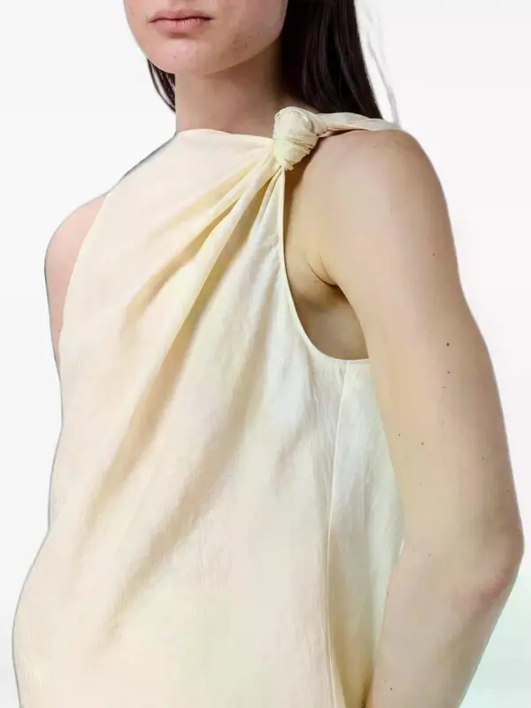 TELA Draped Knot Detail Blouse