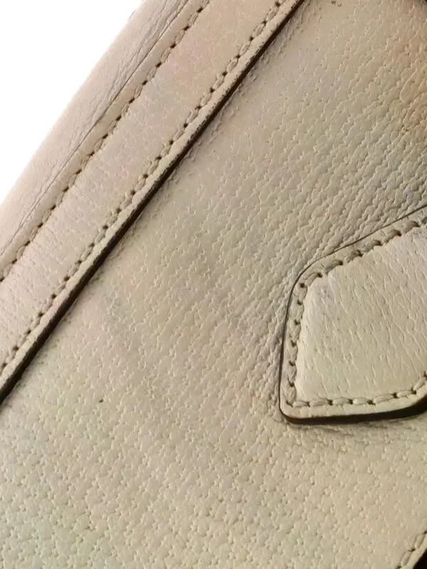 Gucci Ophidia Top Handle Tote Leather Small Satchel - Neutrals