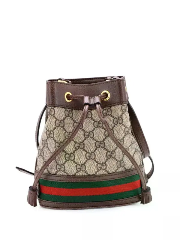 Gucci Ophidia Gg Coated Canvas Mini Bucket Bag