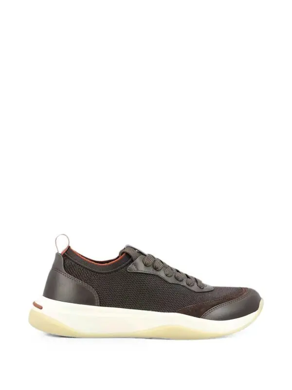 Loro Piana Panelled Mesh Sneakers - Brown