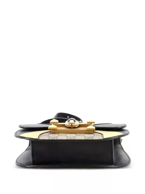 Gucci Osiride Gg Coated Canvas And Leather Shoulder Bag - Black