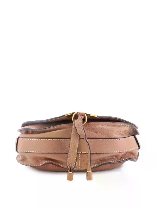 Chloé Marcie Leather Medium Crossbody Bag - Brown