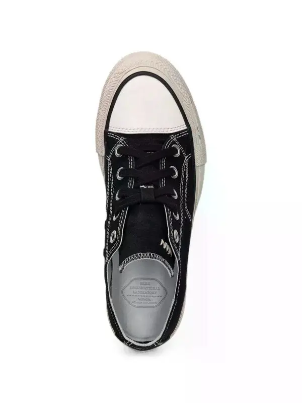 Visvim Contrast Stitch Logo Print Sneakers