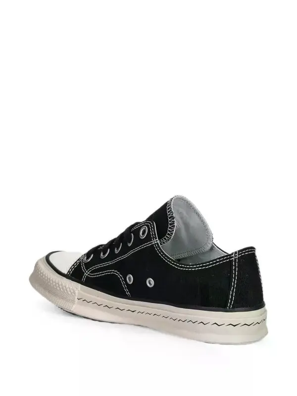 Visvim Contrast Stitch Logo Print Sneakers