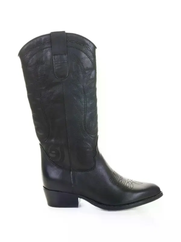 DELDUCA Embroidered Cowboy Boots