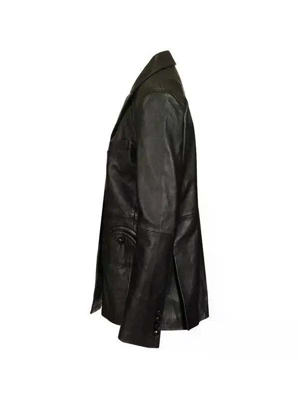BLAZÉ MILANO Everynight Vegas Baby Leather Blazer