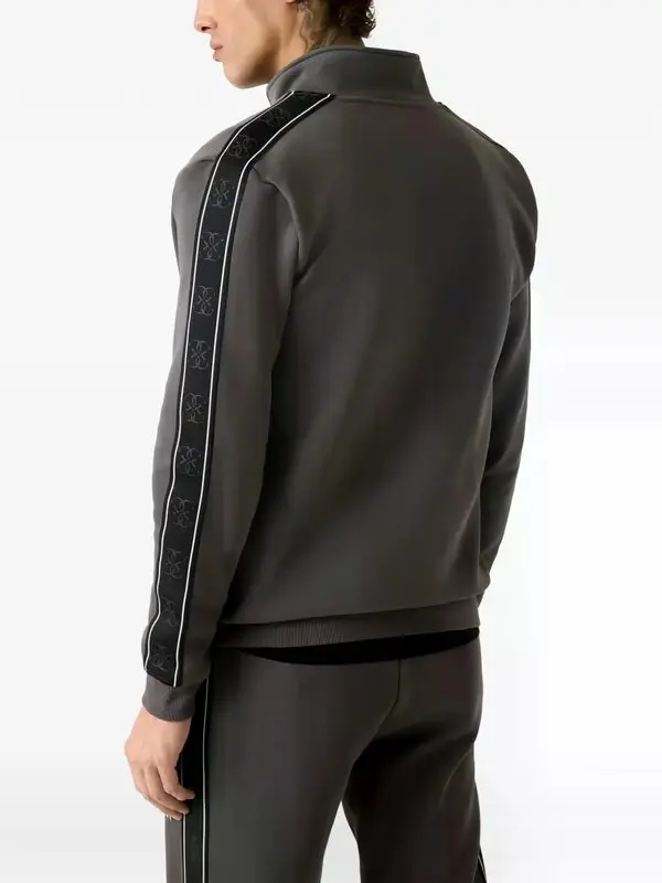 Guess Logo Print Zip-up Sweatshirt