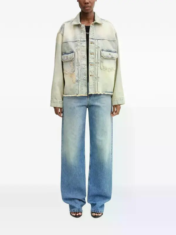 Kenzo Distressed Frayed Denim Jacket