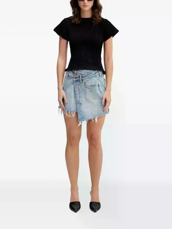 Vetements Shirred Ruffle T-shirt