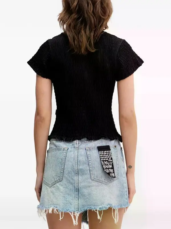 Vetements Shirred Ruffle T-shirt