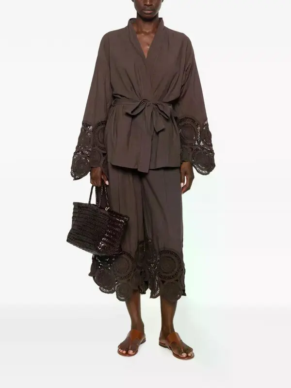 VICOLO Crochet-trim Kimono