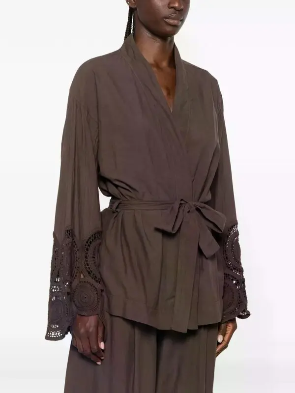 VICOLO Crochet-trim Kimono