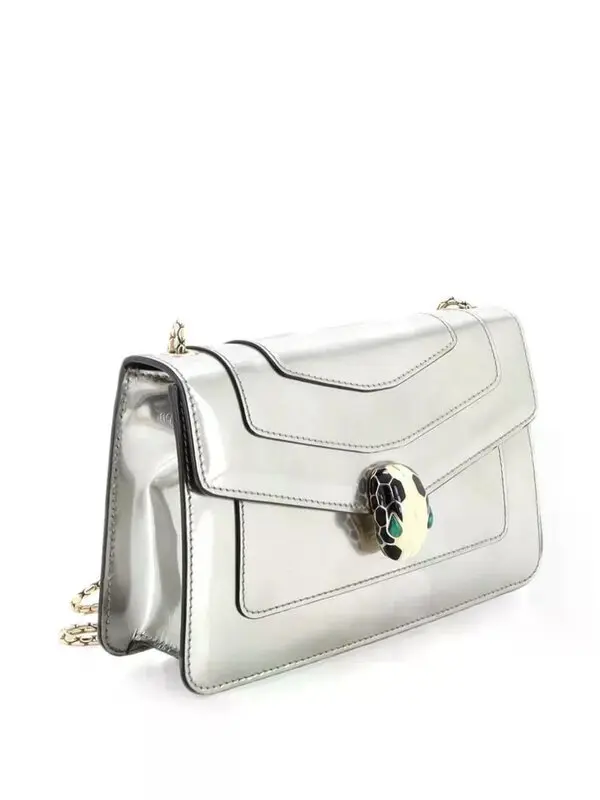 BVLGARI Serpenti Forever Leather Small Shoulder Bag