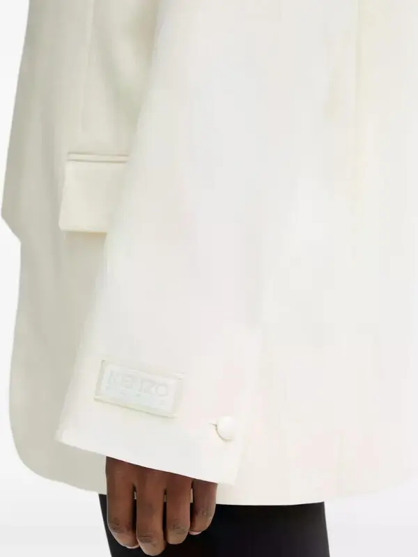 Kenzo Logo Patch Shawl Lapels Blazer