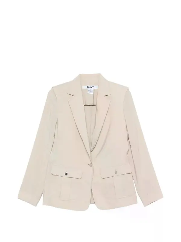 Dkny Single-breasted Blazer - Neutrals