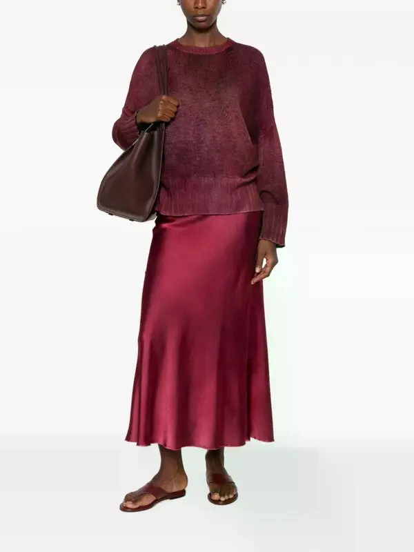 Avant Toi Elasticated Waist Midi Skirt