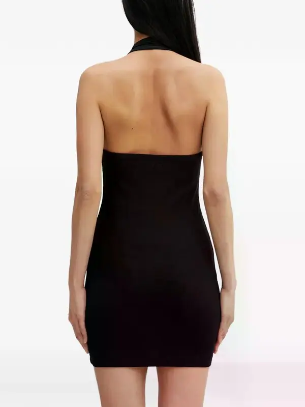 Vetements Ribbed Halterneck Mini Dress