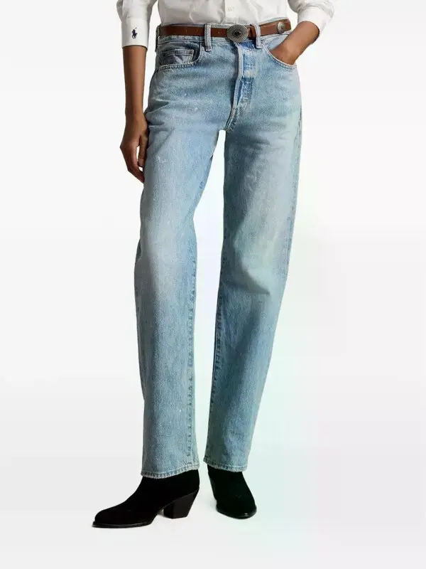 Polo Ralph Lauren Paint-splattered Straight-leg Jeans