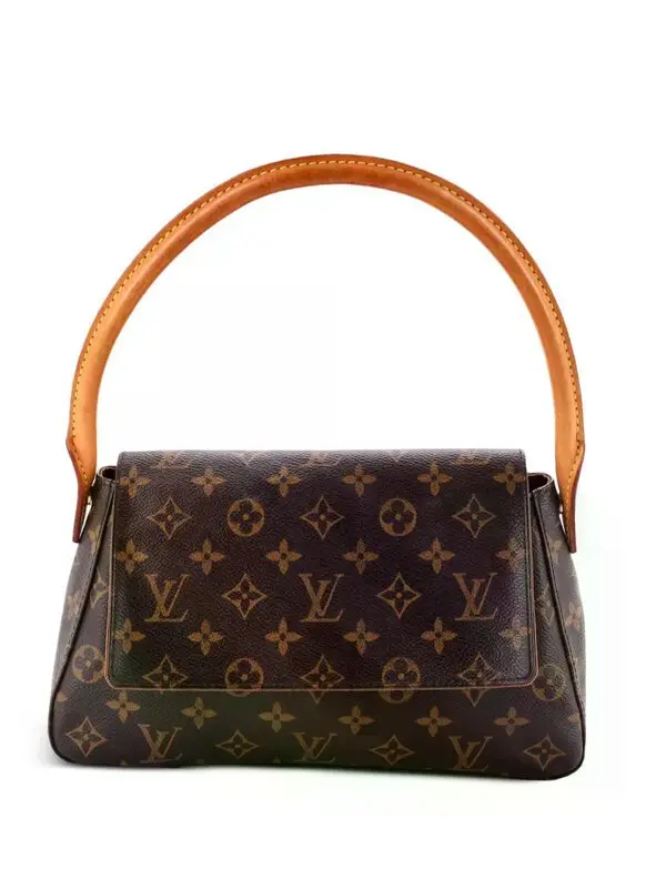 LOUIS VUITTON Monogram Canvas Looping Handbag Mini Satchel