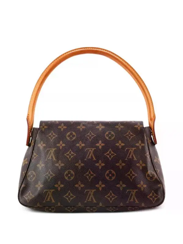 LOUIS VUITTON Monogram Canvas Looping Handbag Mini Satchel