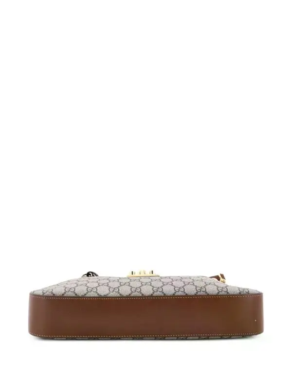 Gucci Padlock Chain Gg Coated Canvas Shoulder Bag