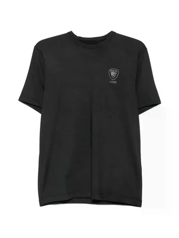 BLAUER. Logo-printed T-shirt