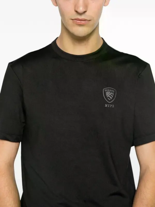 BLAUER. Logo-printed T-shirt