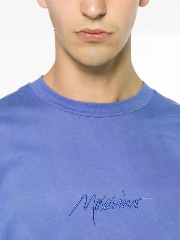 Moschino Logo-embroidered T-shirt