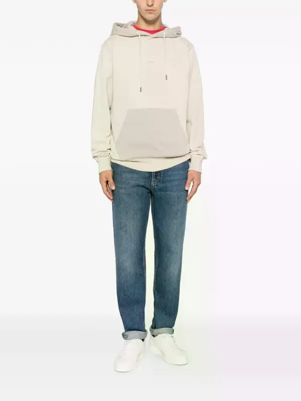 BOSS Logo-embroidered Drawstring Hoodie