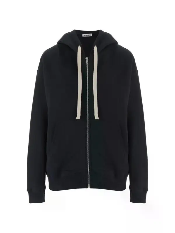 JIL SANDER Logo-print Zip-up Hoodie