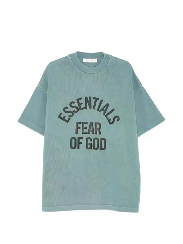 Fear Of God Logo Print T-shirt - Blue