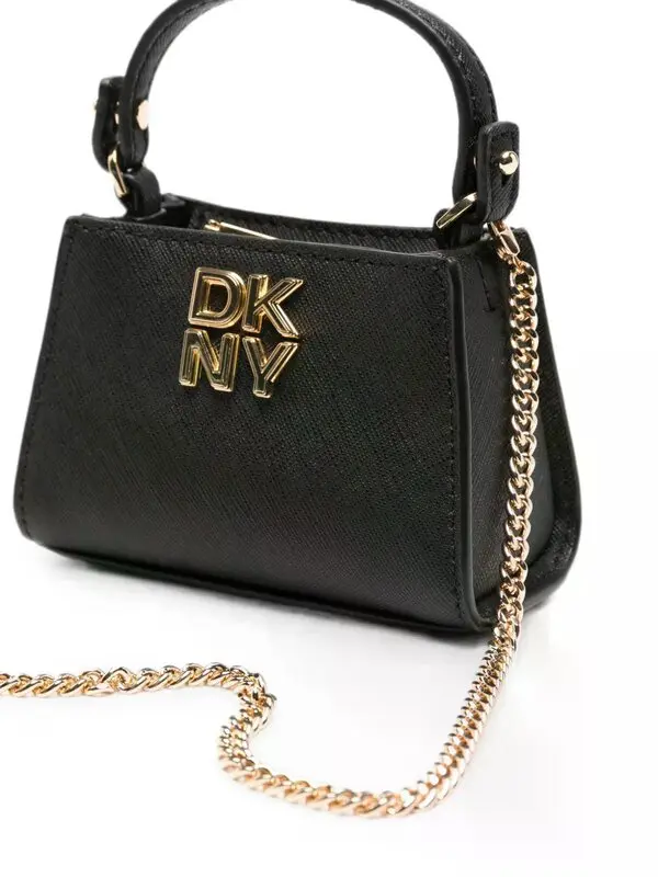 Dkny Micro Foster Logo-plaque Chain-link Mini Bag