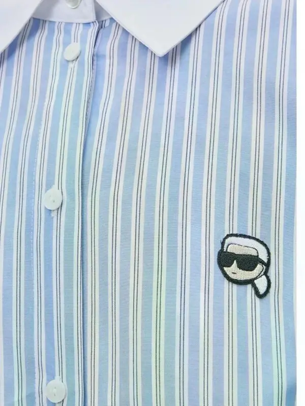 Karl Lagerfeld Ikon Stripe Shirt - Blue