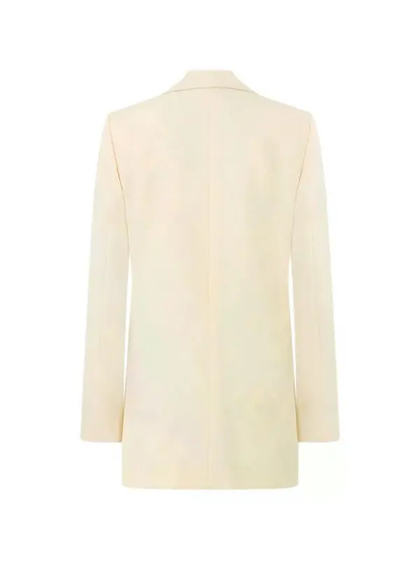 Moschino Virgin Wool Single-breasted Blazer - Neutrals