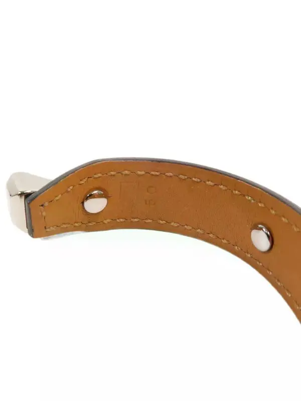 Hermès Leather Open Cuff Bracelet