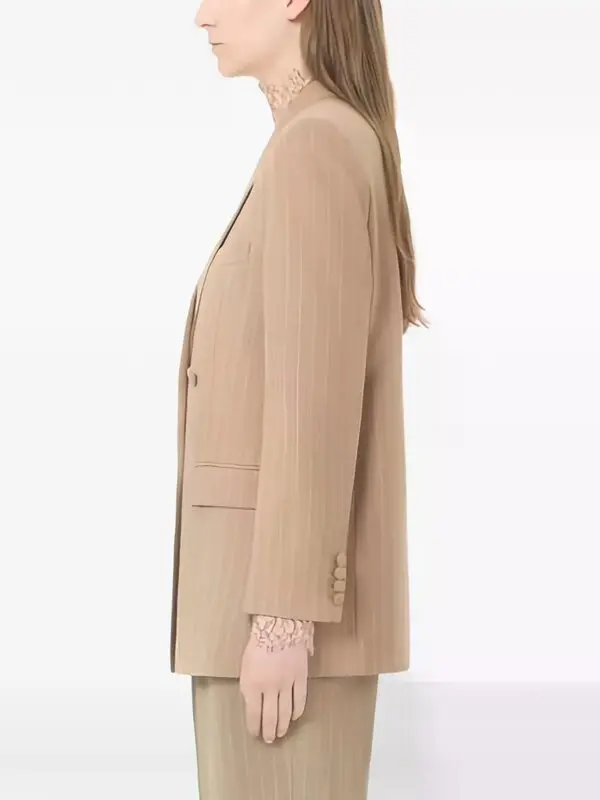 Valentino Garavani Pinstripe Double-breasted Blazer - Neutrals