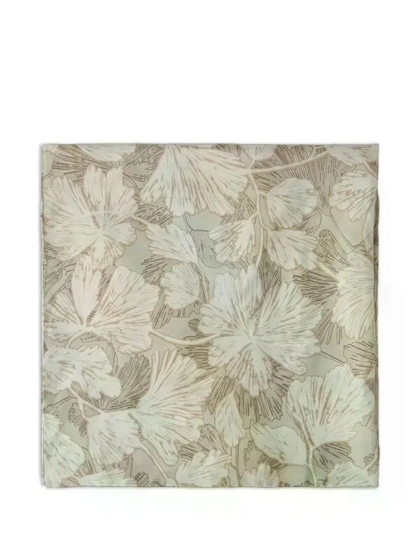 Brunello Cucinelli Floral-print Silk Scarf