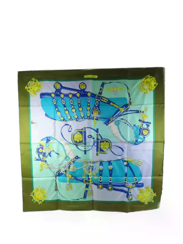 Hermès Graphic-pattern Scarf