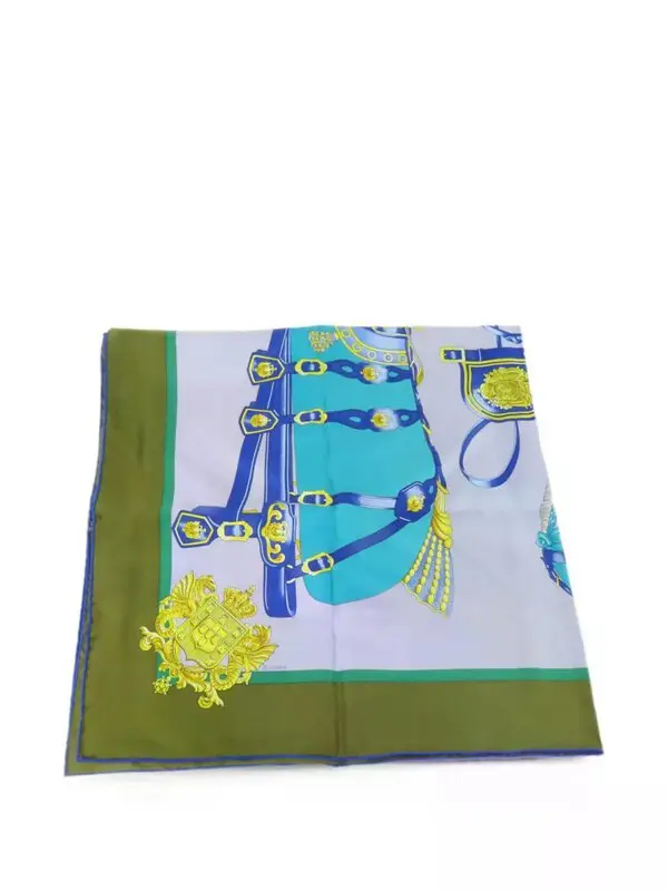 Hermès Graphic-pattern Scarf